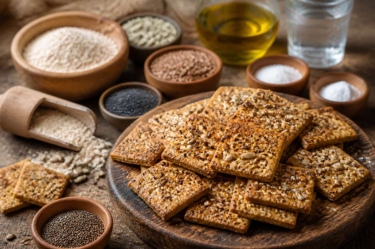Crackers multi-graines maison : recette simple et nutritive